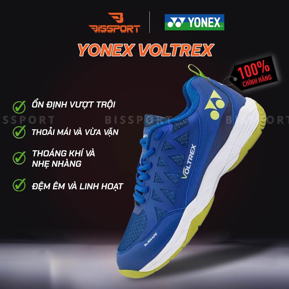 Giày Cầu Lông Yonex Voltrex Chính Hãng - Xanh Dương - Đế Bám - Chống Chấn - Chống Lật Sơ Mi ...